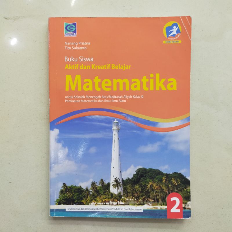 Jual Buku bekas original : Buku Siswa Matematika untuk SMA/MA kelas XI revisi by Grafindo ...