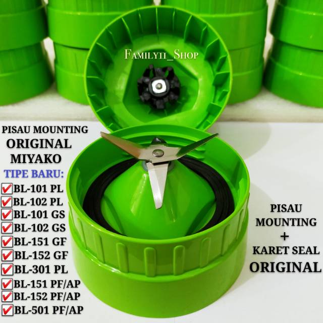 Jual Pisau Mounting Jus Miyako Original+Karet Seal Untuk Blender Miyako ...