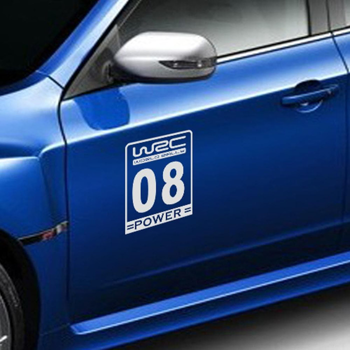 Jual sticker wrc sticker racing nomor balap sticker mobil custom angka ...