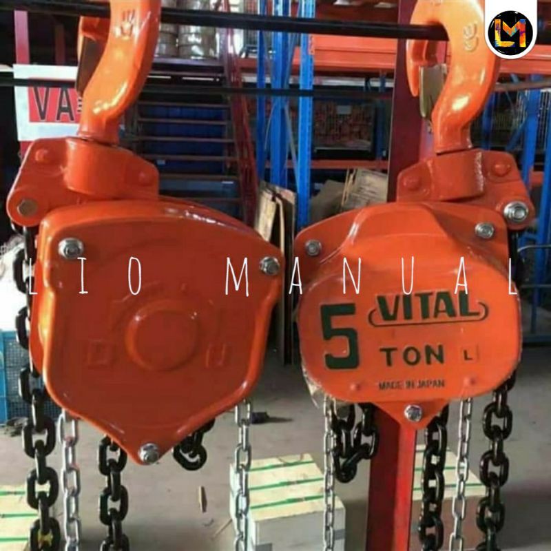Jual chain block 5 ton 5 meter VITAL VP5 Made in Japan VITAL 5 TON ...