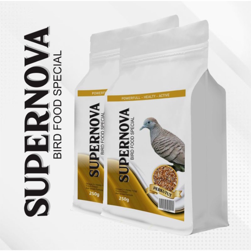 Jual MAKANAN BURUNG PERKUTUT SUPERNOVA 250GRAM SPESIAL BIJI-BIJIAN ...
