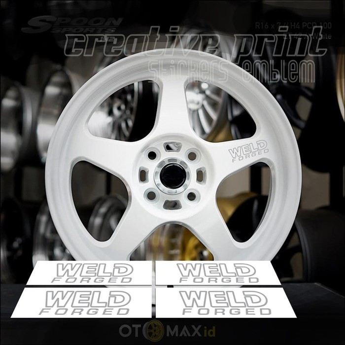 Jual Sticker Velg WELD Forged 4 Pcs | Shopee Indonesia
