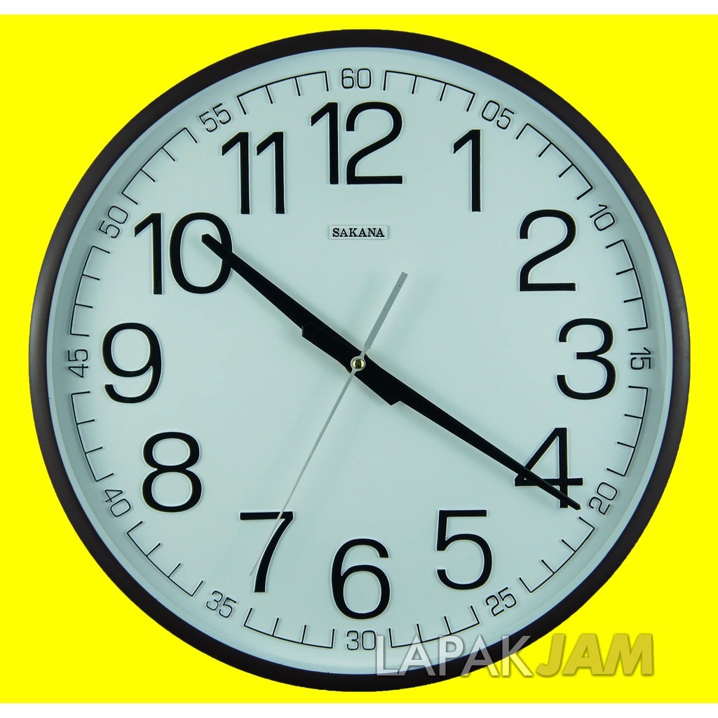 Jual Jam Dinding Kantor Jamdinding Besar Minimalis Warna Putih Hitam ...