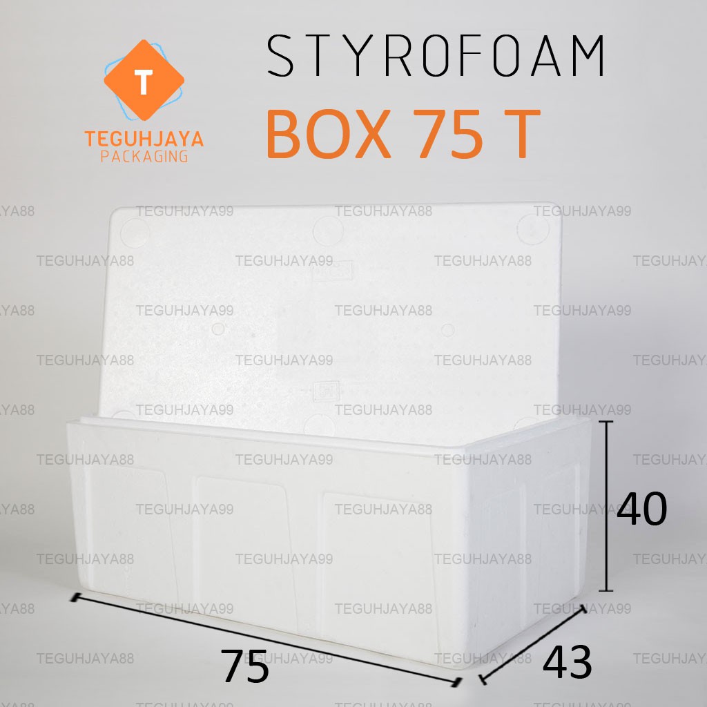Jual Styrofoam Box 75 T40 Tinggi Sterofoam Kotak Gabus Ikan Buah ...