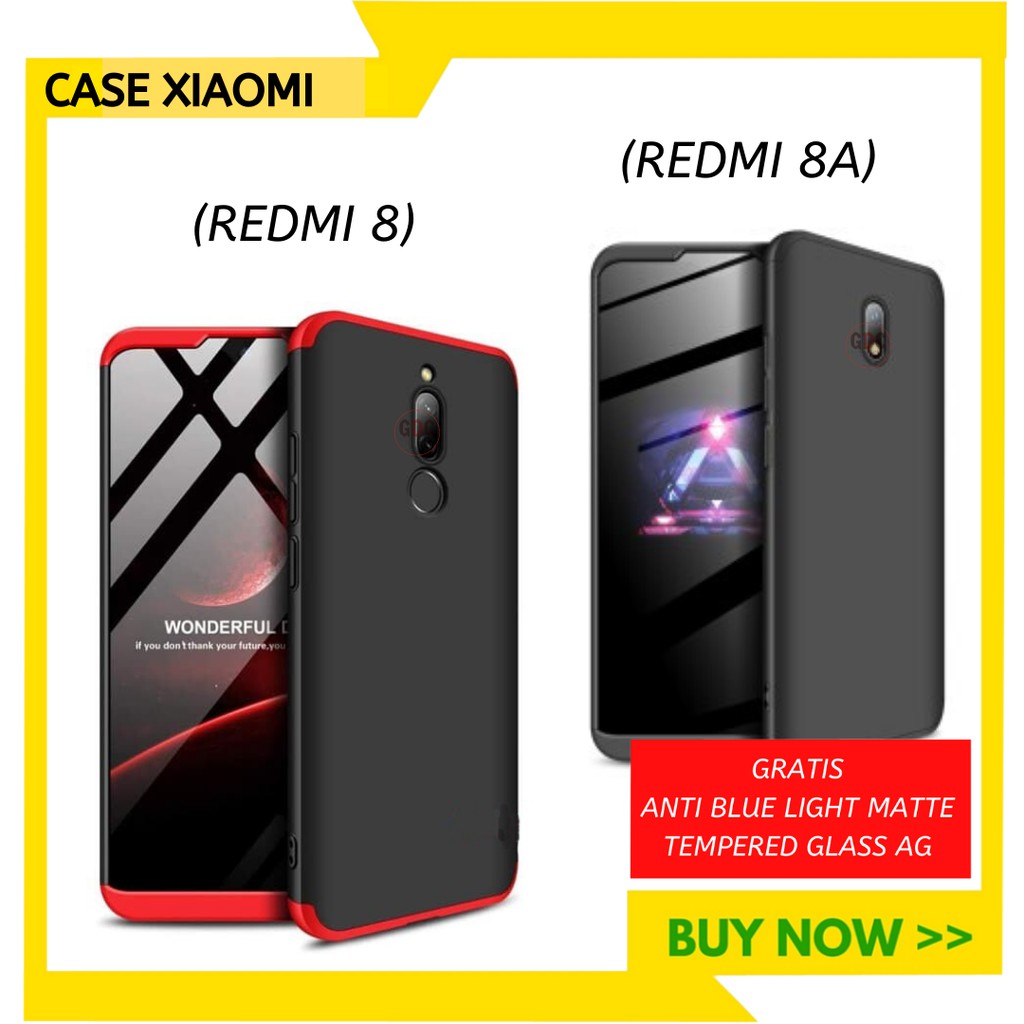 Jual Case Xiaomi Redmi 8 / Redmi 8A ORIGINAL Hardcase GKK CASE 360 Full ...