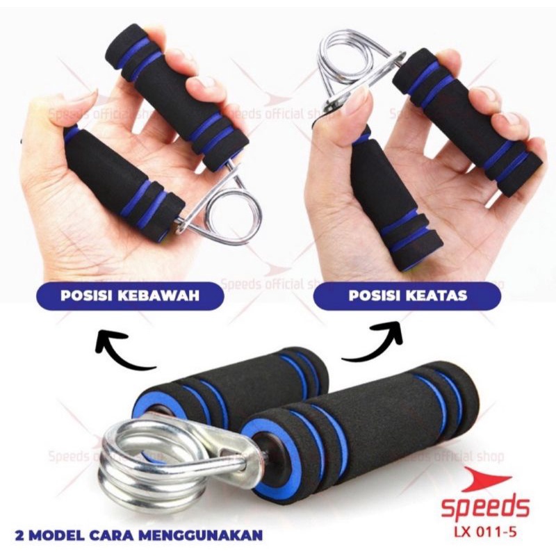 Jual HANDGRIP FOAM LX 011-5 hand grip pembentukan otot tangan fitnes SPEEDS ORIGINAL | Shopee ...