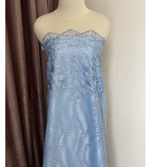 Jual Bahan Kebaya Brokat Brukat Premium Tile Bordir Gloria Luxury Warna ...