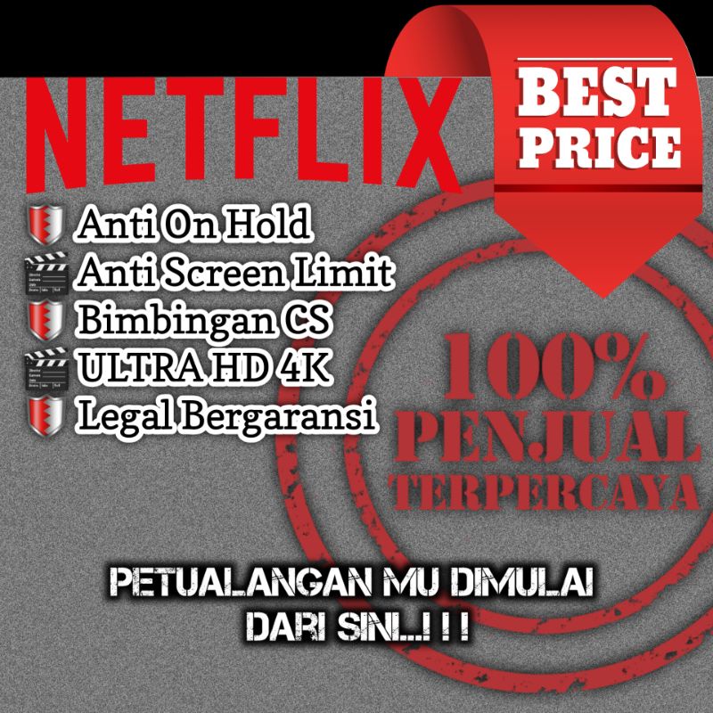 Jual NETFLIXX 1 TAHUN FULL GARANSI UHD 4K PANDUAN CS | Shopee Indonesia