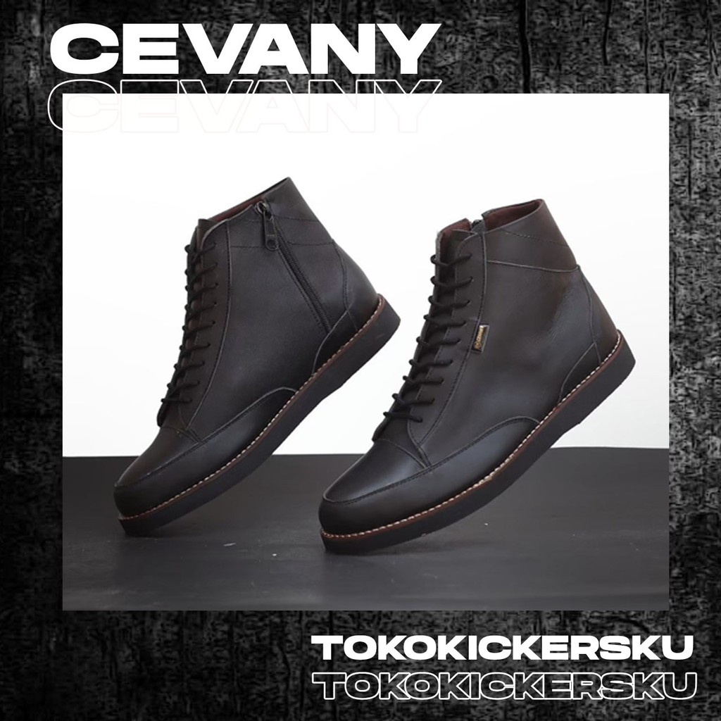 Jual Sepatu Kerja Kantor formal pria laki dewasa cevany pantofel zipper ...