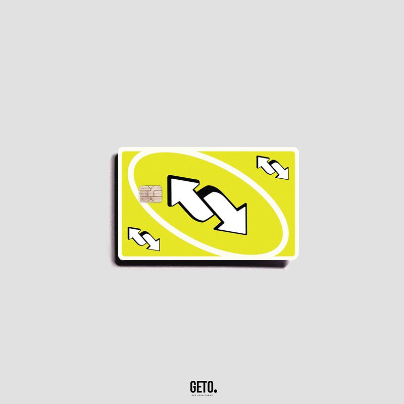 Jual Stiker Sticker Skin Kartu Atm Uno Reverse Series | Getocard ...