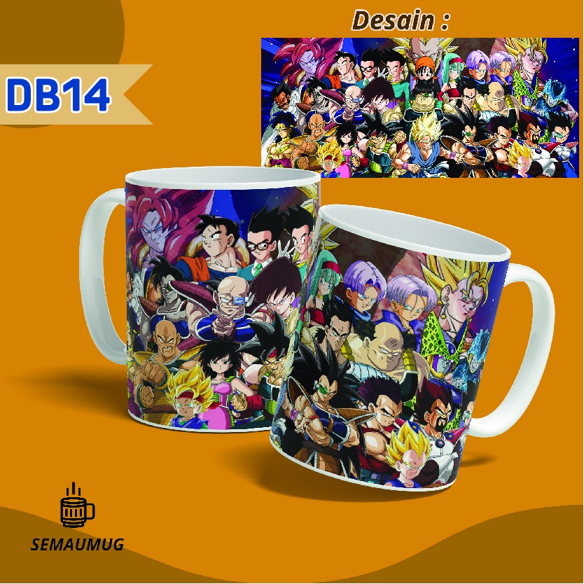 Jual MUG DRAGON BALL GOKU VEGETA FRIEZA SAIYAN KADO ANIME GELAS CANGKIR ...