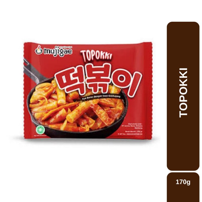 Jual Mujigae Topokki 170 gr / Teokbokki Instan / Tokpoki / Tteokbokki ...