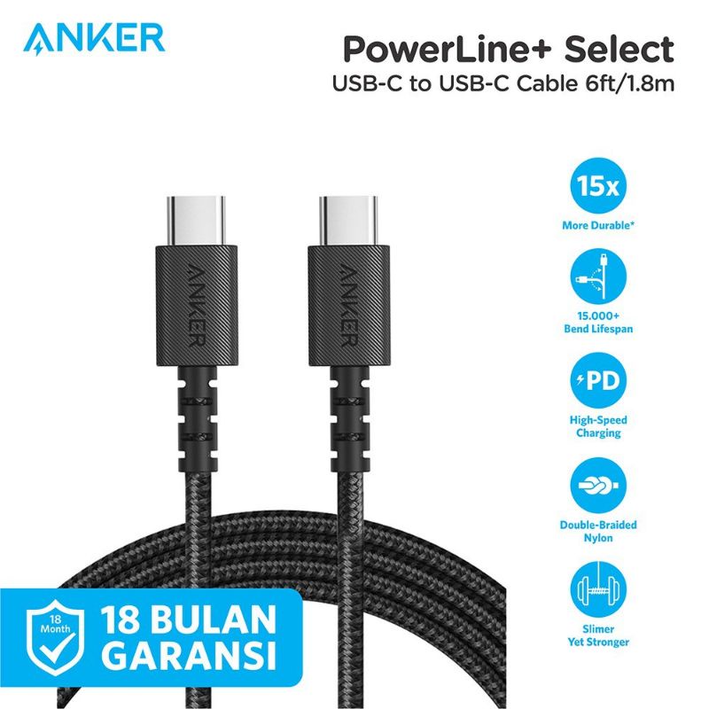 Jual Kabel Anker C to C 90cm | Shopee Indonesia