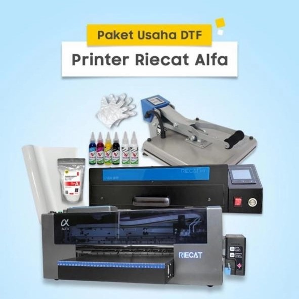 Jual Paket Mesin DTF Riecat Alfa + Oven + Mesin Press | Mesin Cetak Kaos | Printer Transfer Film ...