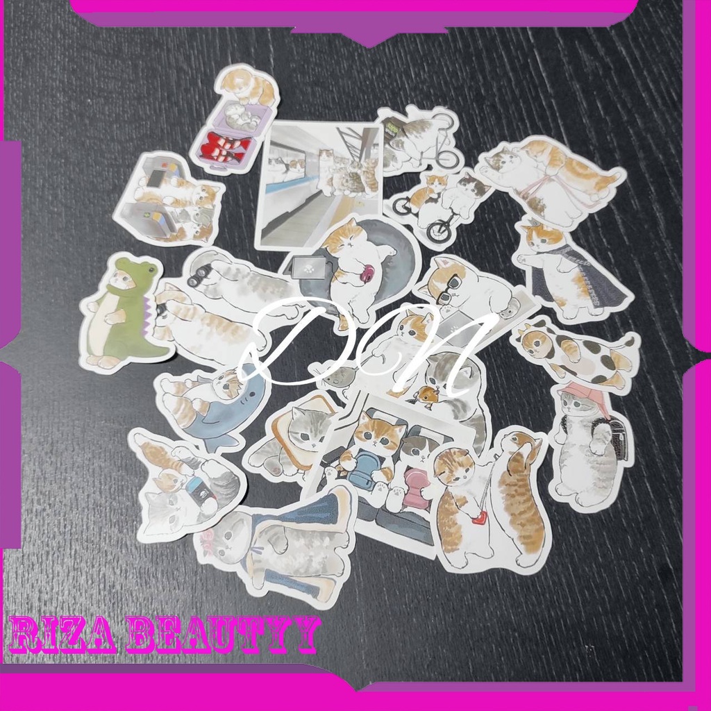Jual 21pcs Stiker Kucing Imut Kucing Cute Sticker Kertas Label ...
