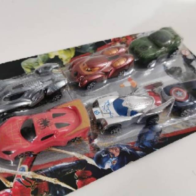 Jual Mobil kendaraan racing car superhero avengers ironman hulk ...