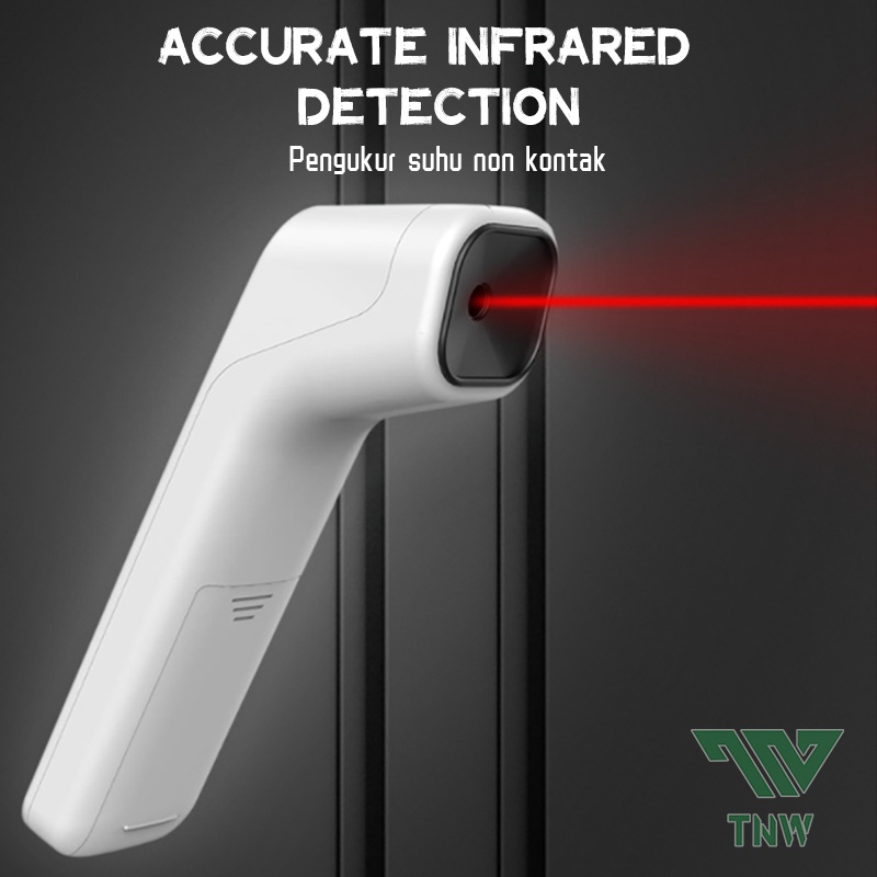 Jual TNW Thermogun Termometer Suhu Tubuh Digital Termometer Inframerah ...