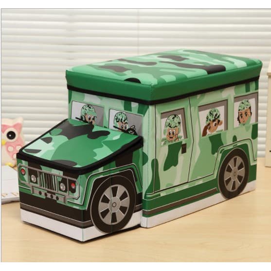 Jual SB006 Army Bus Storage Box Kotak Penyimpanan Bentuk Bus Tentara ...