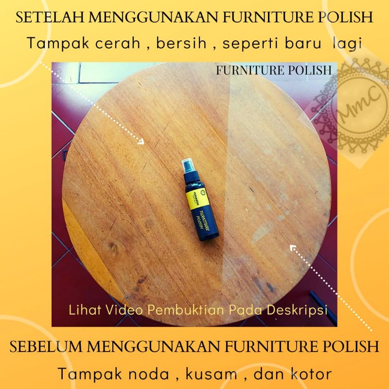 Jual Furniture Polish Kayu Pembersih Jamur Noda Pengkilap Natural Look ...