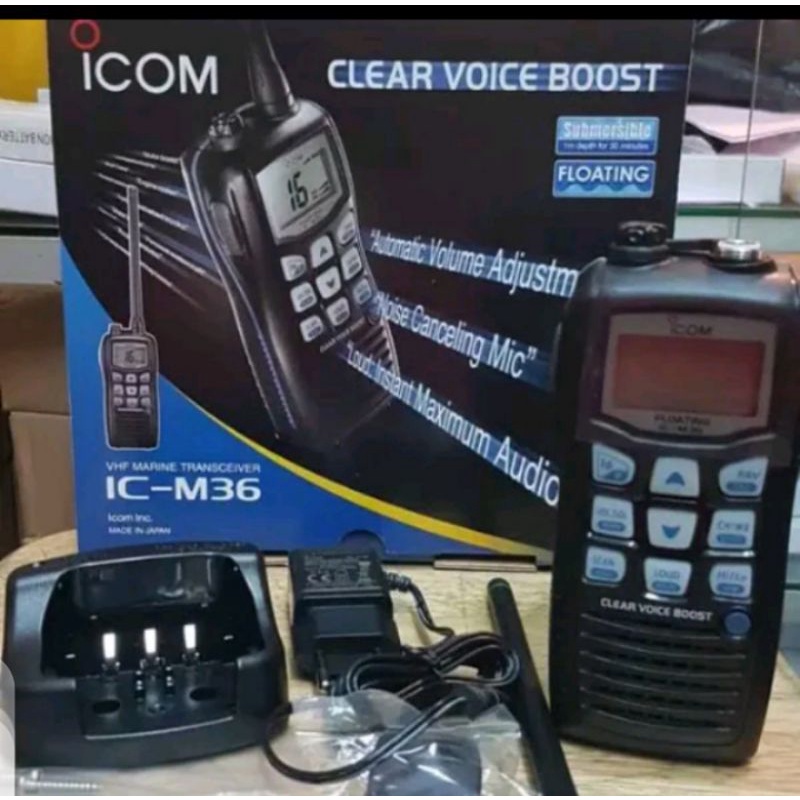 Jual HT ICOM IC-M36 MARINE VHF ORIGINAL | Shopee Indonesia