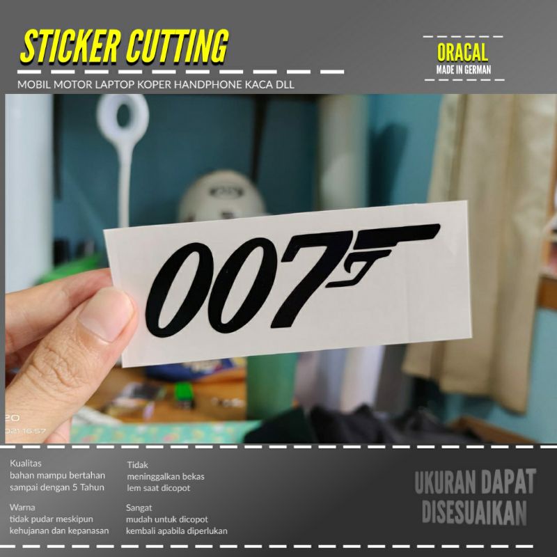 Jual STIKER 007 STICKER CUTTING TRANSPARAN | Shopee Indonesia