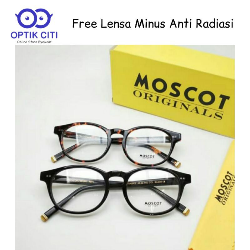 Jual MOSCOT FRANKIE | FRAME KACAMATA PRIA WANITA MOSCOT FREE LENSA ANTI ...