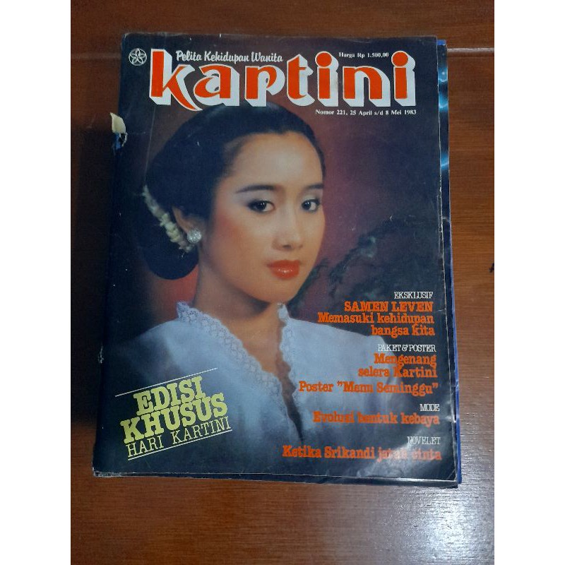 Jual Majalah Wanita Kartini No.221 Edisi 25 APRIL- 08 MEI 1983 ( Bekas Original & Segel ...