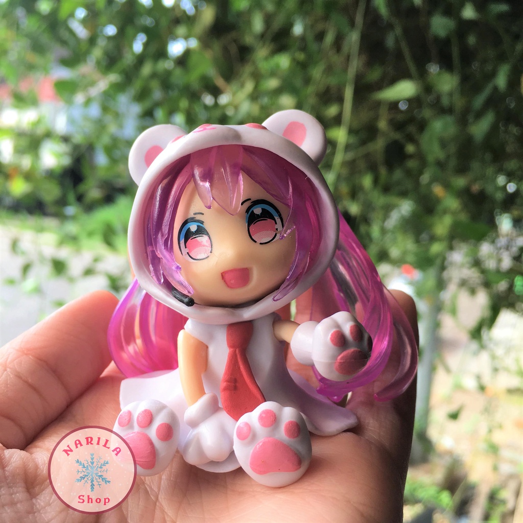 Jual Action figure Hatsune Miku Vocaloid Anime Cute Chibi Animal ...