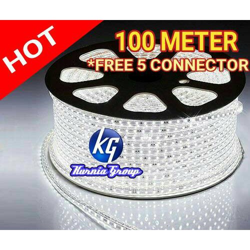 Jual 1ROLL LED STRIP 100M SELANG SMD 2835 WATERPROFF IP67 LED DEKORASI ...