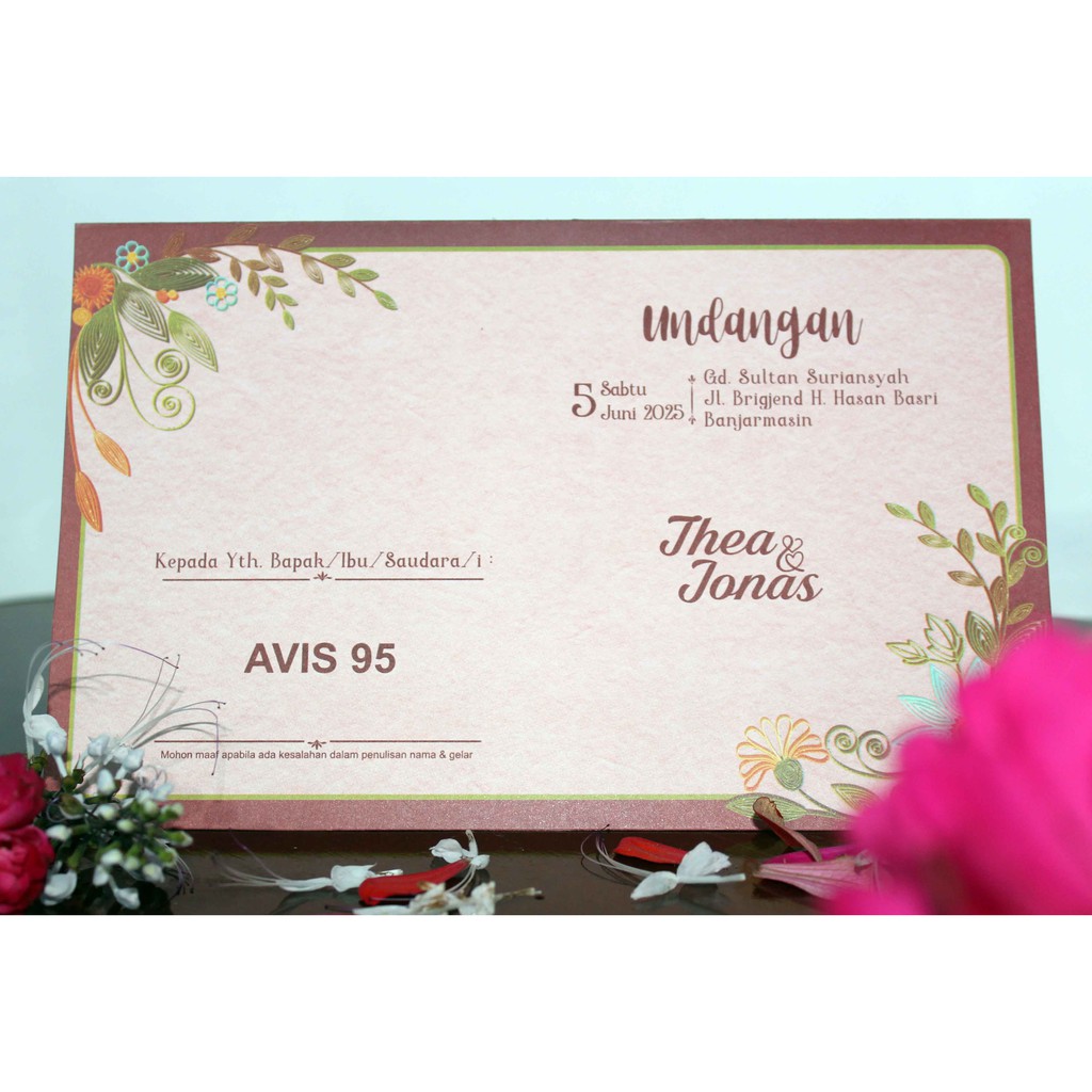 Jual UNDANGAN PERNIKAHAN AVIS 95 | Shopee Indonesia