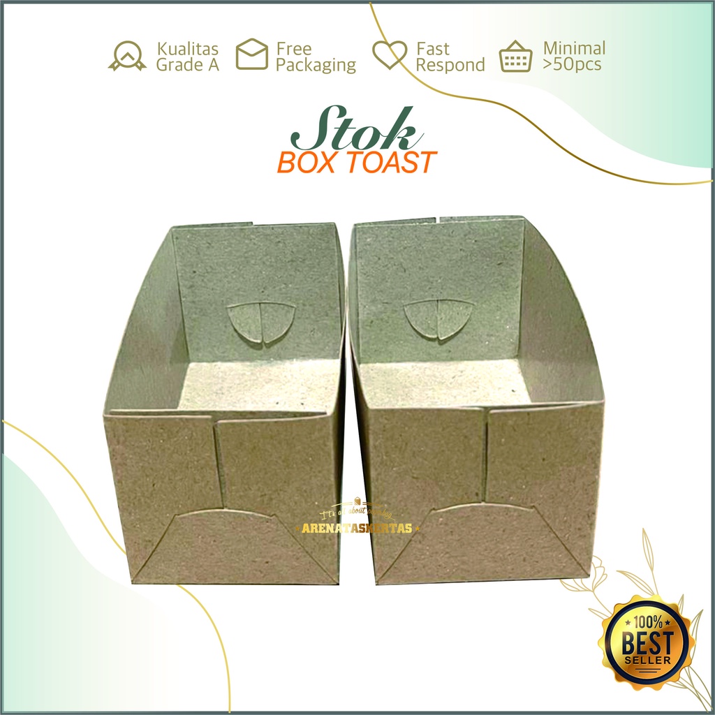 Jual Toast Box Bread Take Away Pembungkus Roti Panggang Alas Roti Bakar ...