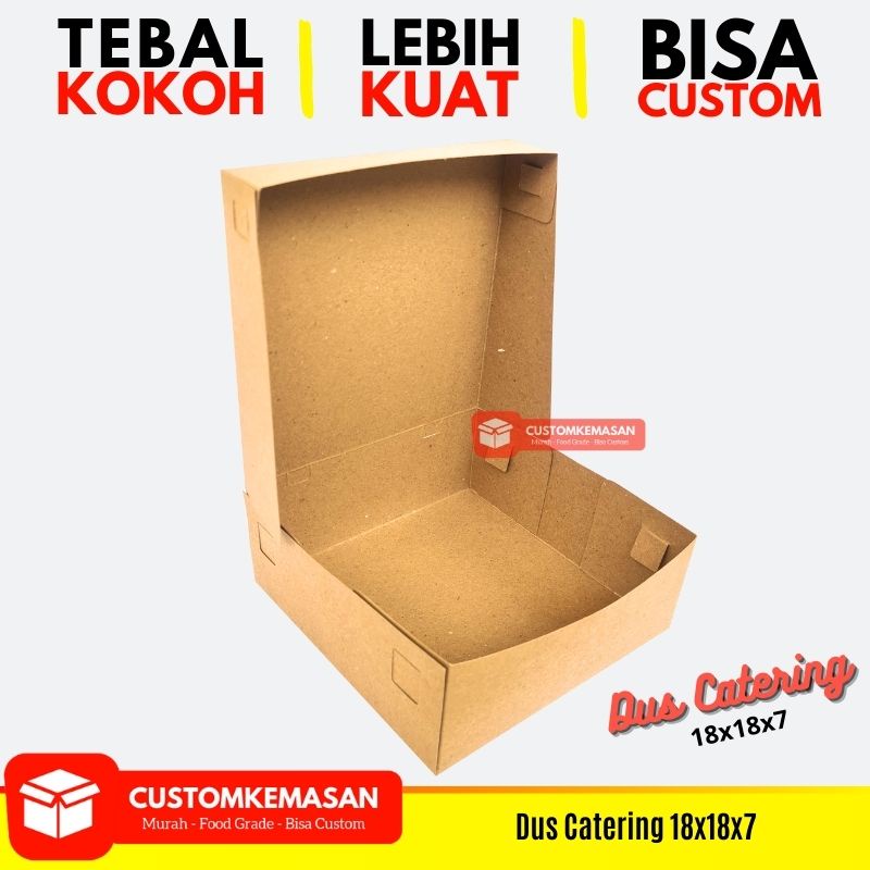 Jual Dus 18x18x7 / Dus Catering / Box Catering / Wadah Catering ...