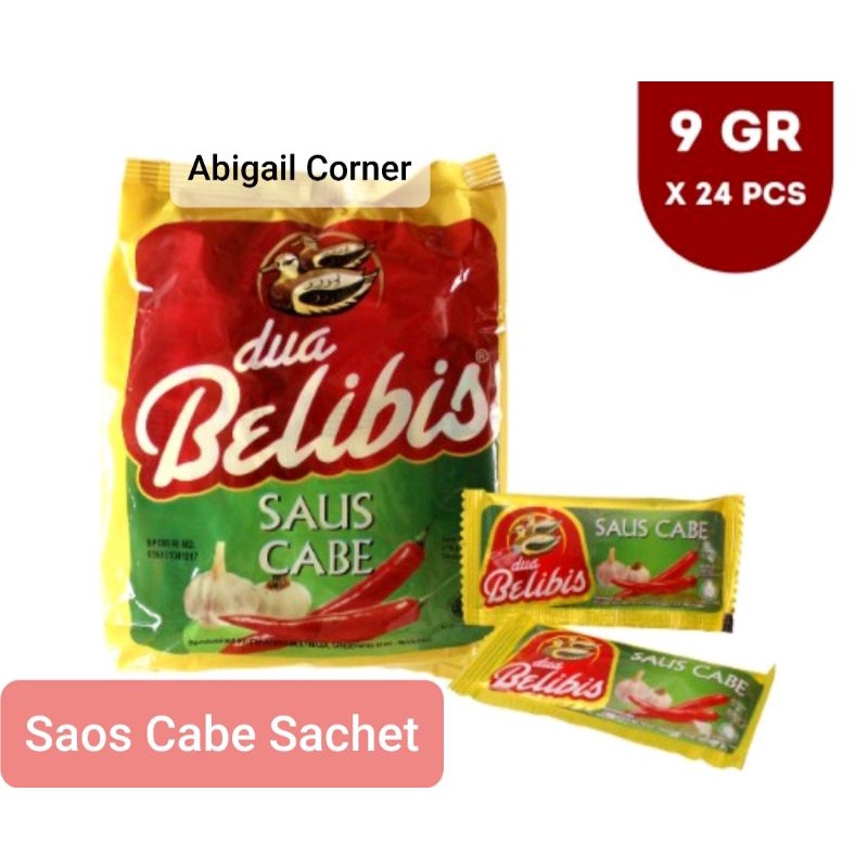 Jual Abigailcorner - Dua Belibis | Saos Cabe Sachet ( 1 pack isi 24 ...