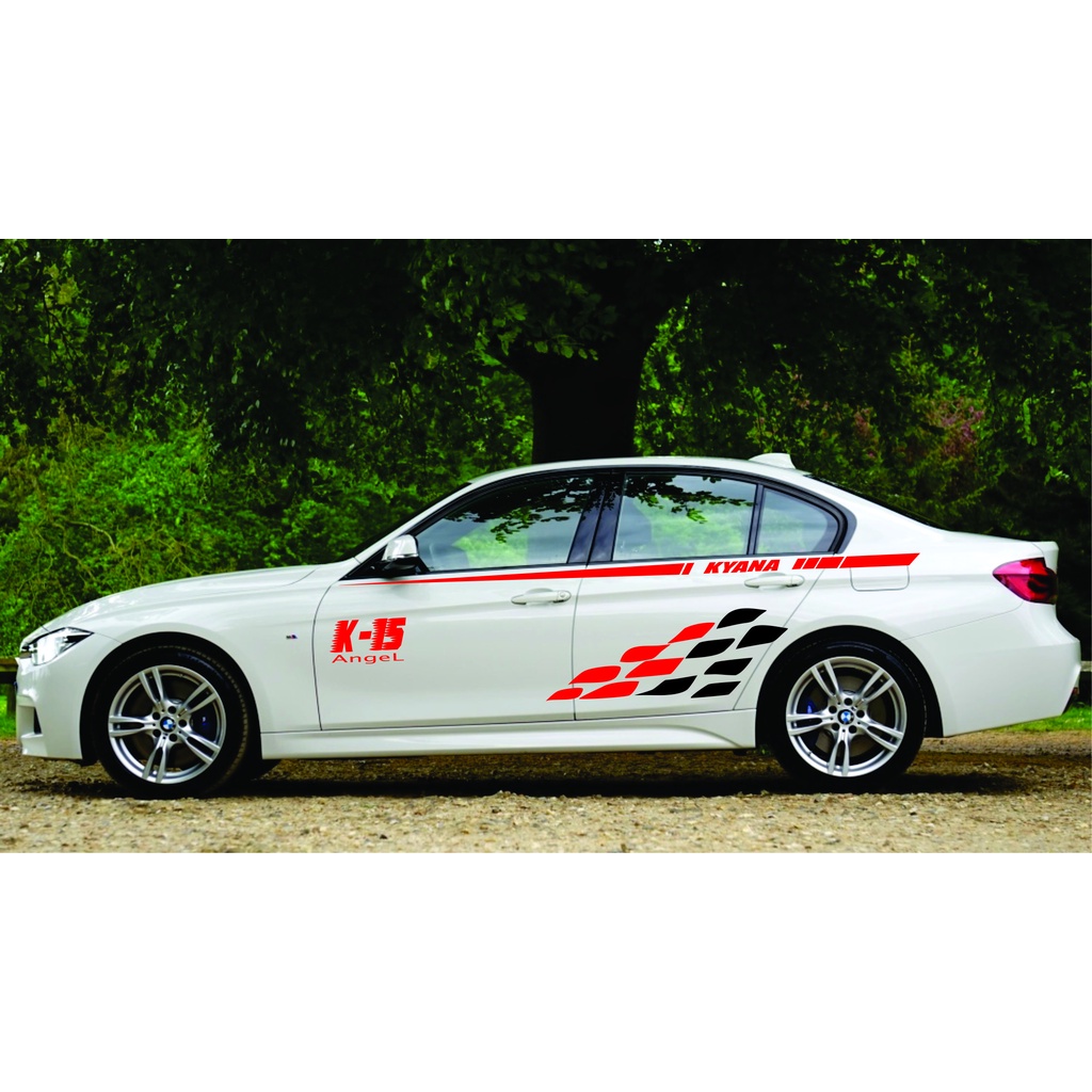 Jual sticker stiker mobil sedan vios limo corolla honda city honda ...
