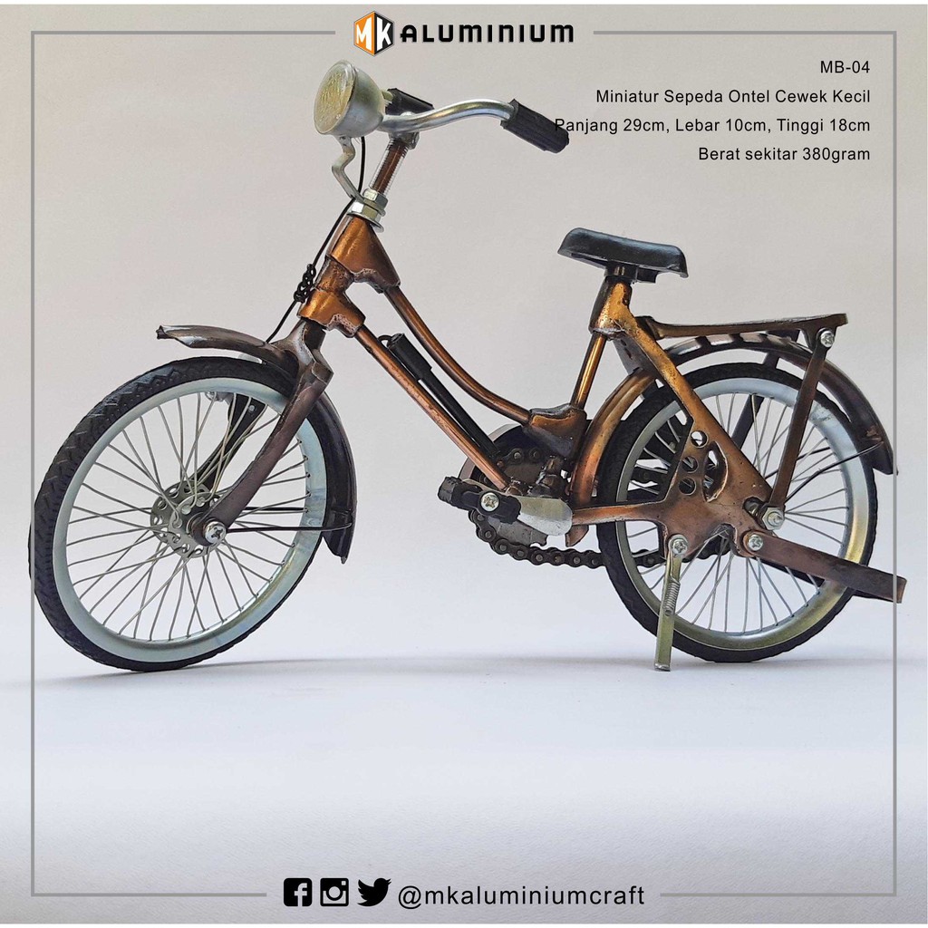 Jual Sepeda Onthel Jawa Cewek Wanita 29cm Miniatur Pit Ontel Wedok
