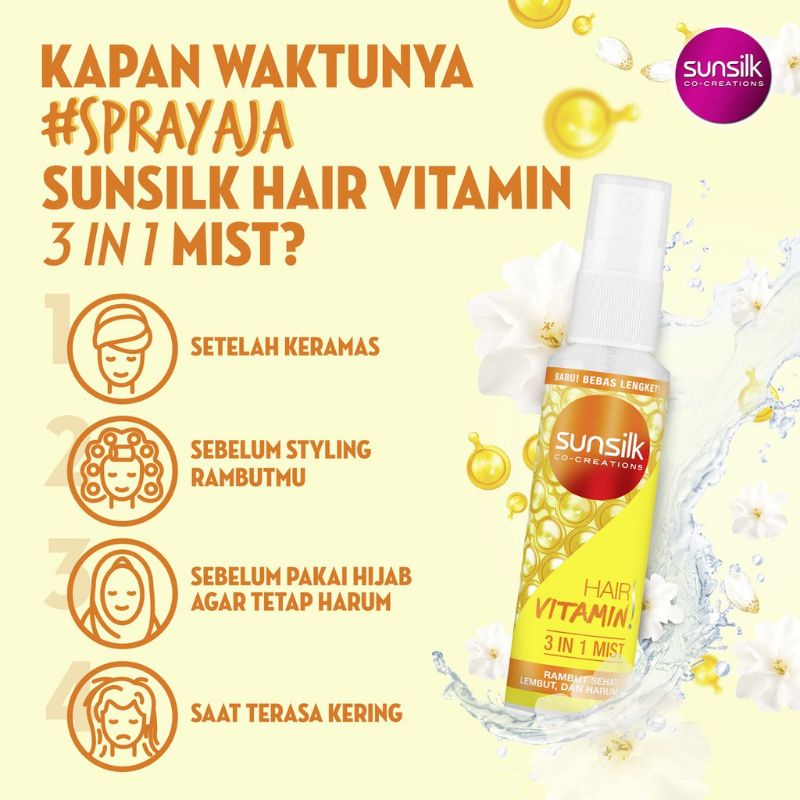 Jual Sunsilk Hair Vitamin Rambut Mist 40 Ml | Shopee Indonesia