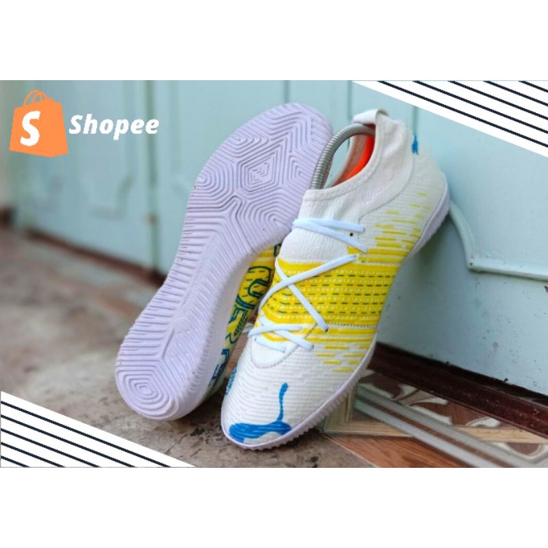 Jual Sepatu Futsal Puma Future Putih Kuning Sepatu Futsal Puma Future ...