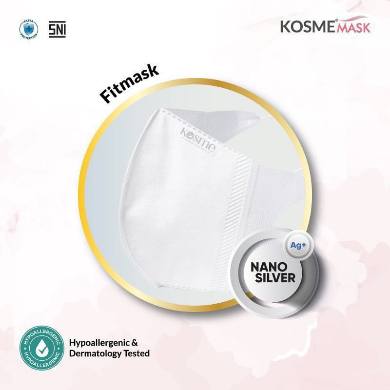 Jual MASKER FITMASK KOSMEMASK NANO SILVER - KOSME MASK (ECERAN ...