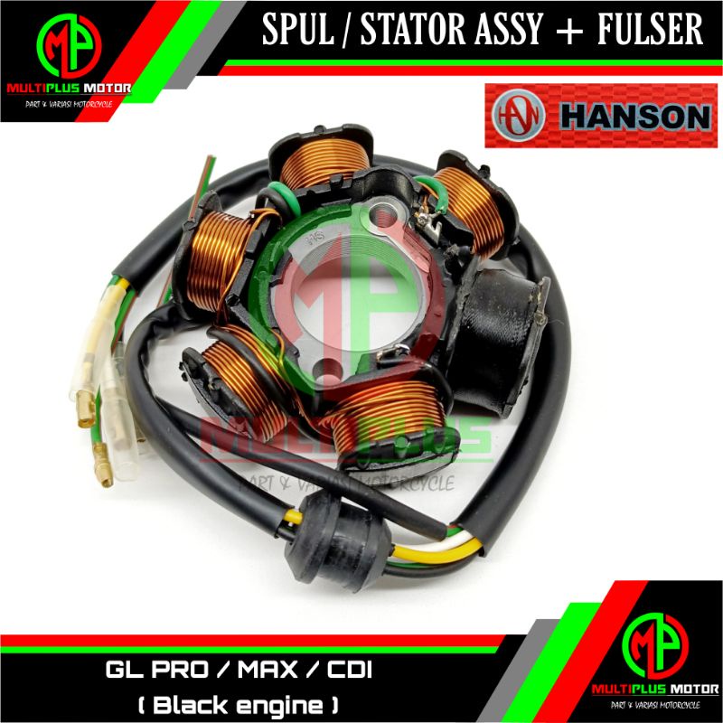 Jual Spul Spull Sepul Stator assy + fulser GLPRO GL PRO CDI,GLMAX GL MAX CDI,BLACK ENGINE ...