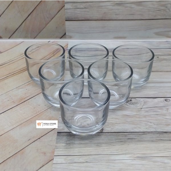 Jual Gelas Sloki Kaca Gelas Lilin Kecil Tebal Model PBA2 - 1 Pcs ...