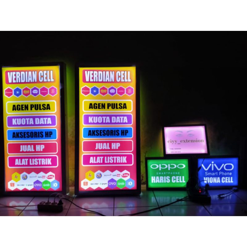 Jual NEON BOX CUSTOM 2 SISI BAYAR DI TEMPAT | SATU HARI JADI | Shopee ...