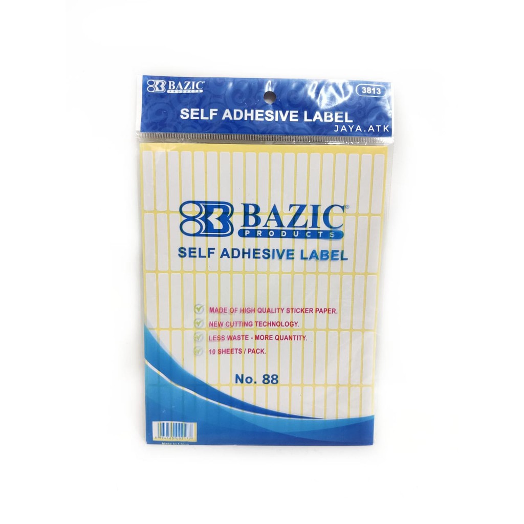 Jual STICKER LABEL NO. 88 7 X 36 MM TIPIS KECIL CORRECTION STIKER LABEL ...