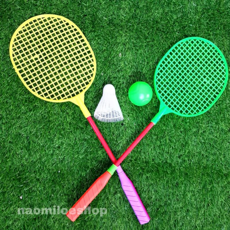 Jual Mainan Anak Raket Badminton Mainan Olahraga kock bulu tangkis ...