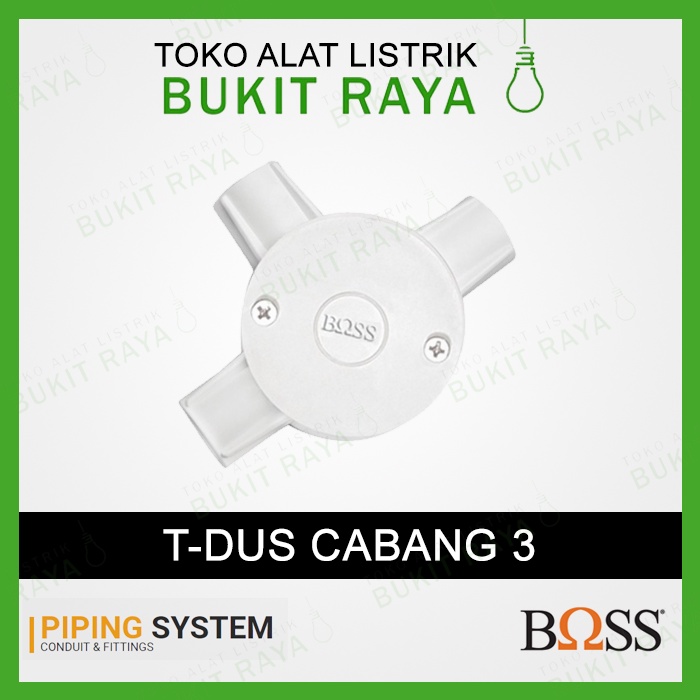 Jual BOSS T Dus / TDus / Tee Dos Cabang 3 Putih 20mm | Shopee Indonesia