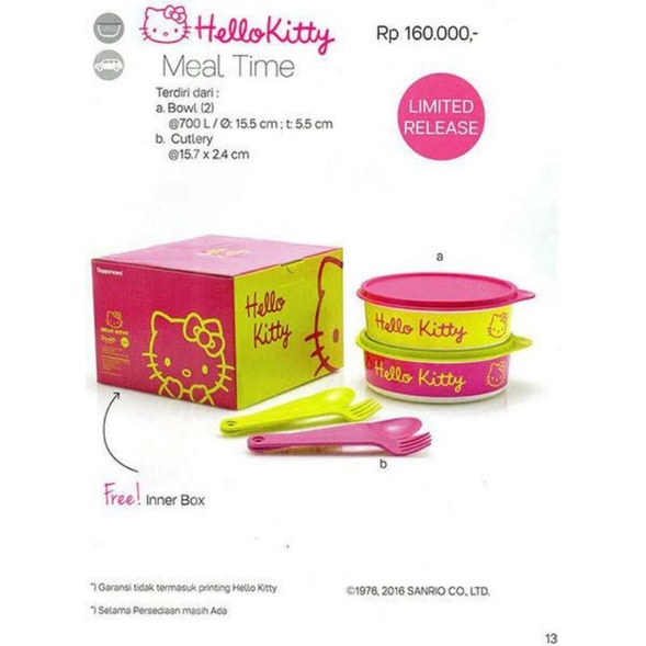Jual Lunch Box (Hello kitty meal time) | Shopee Indonesia