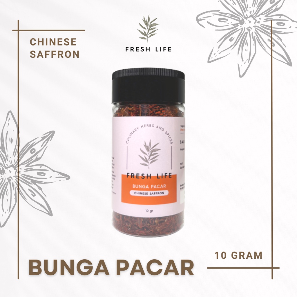 Jual Bunga Pacar (Chinese Saffron) Fresh Life 10 gr | Shopee Indonesia