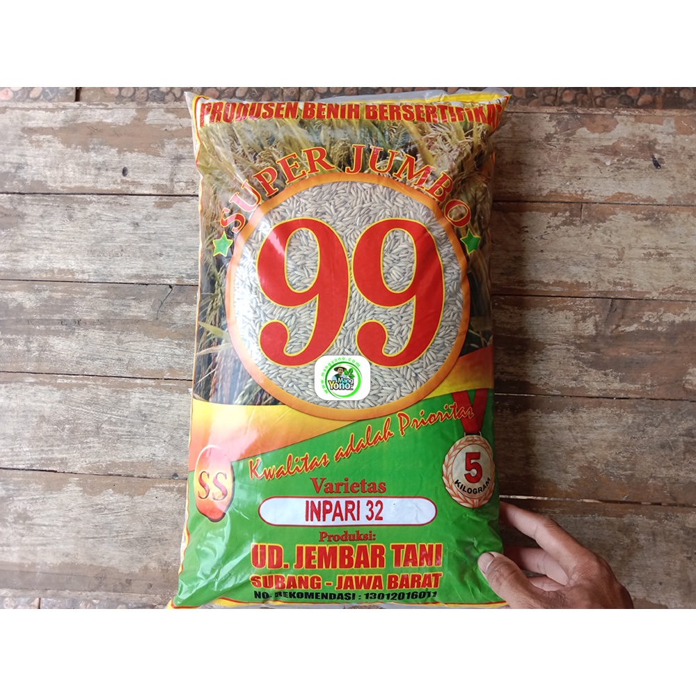 Jual Benih padi INPARI32 Jumbo Bersertifikat. Kemasan (5kg) | Shopee Indonesia