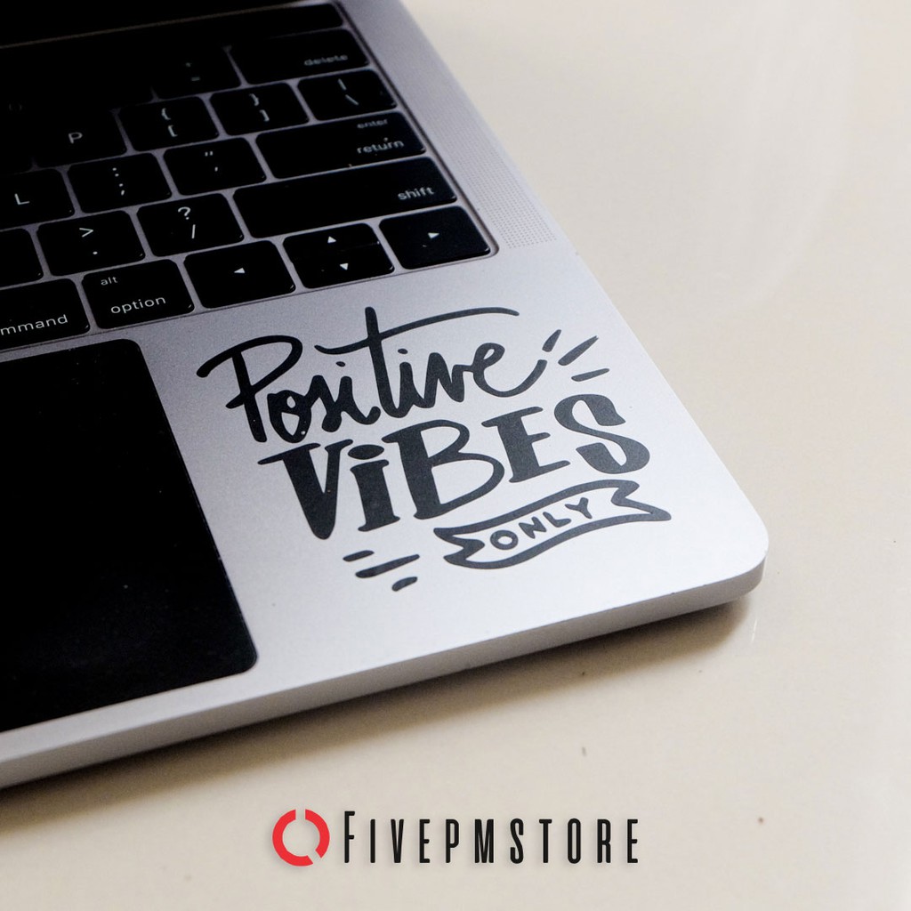 Jual Stiker Laptop MacBook Asus Lenovo Decal Sticker - Positive Vibes ...