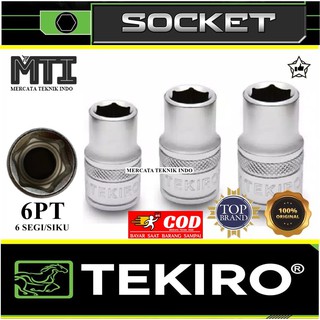 Jual Mata socket TEKIRO 8 sampai 19 mm setengah inci dr 6 pt 6 segi ...