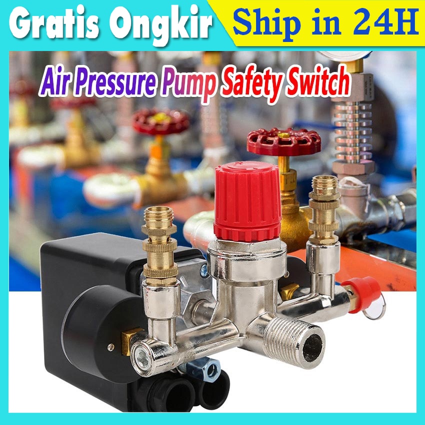Jual Otomatis Kompresor Regulator Set Lengkap Automatic Air Compressor ...